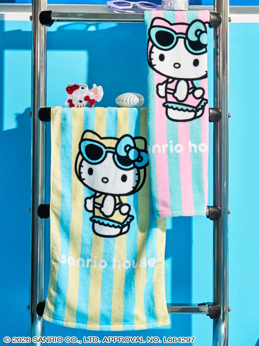 【SUMMER BEACH CLUB】フェイスタオル(タオル・ハンカチ) │sanrio house（サンリオハウス）公式サイト